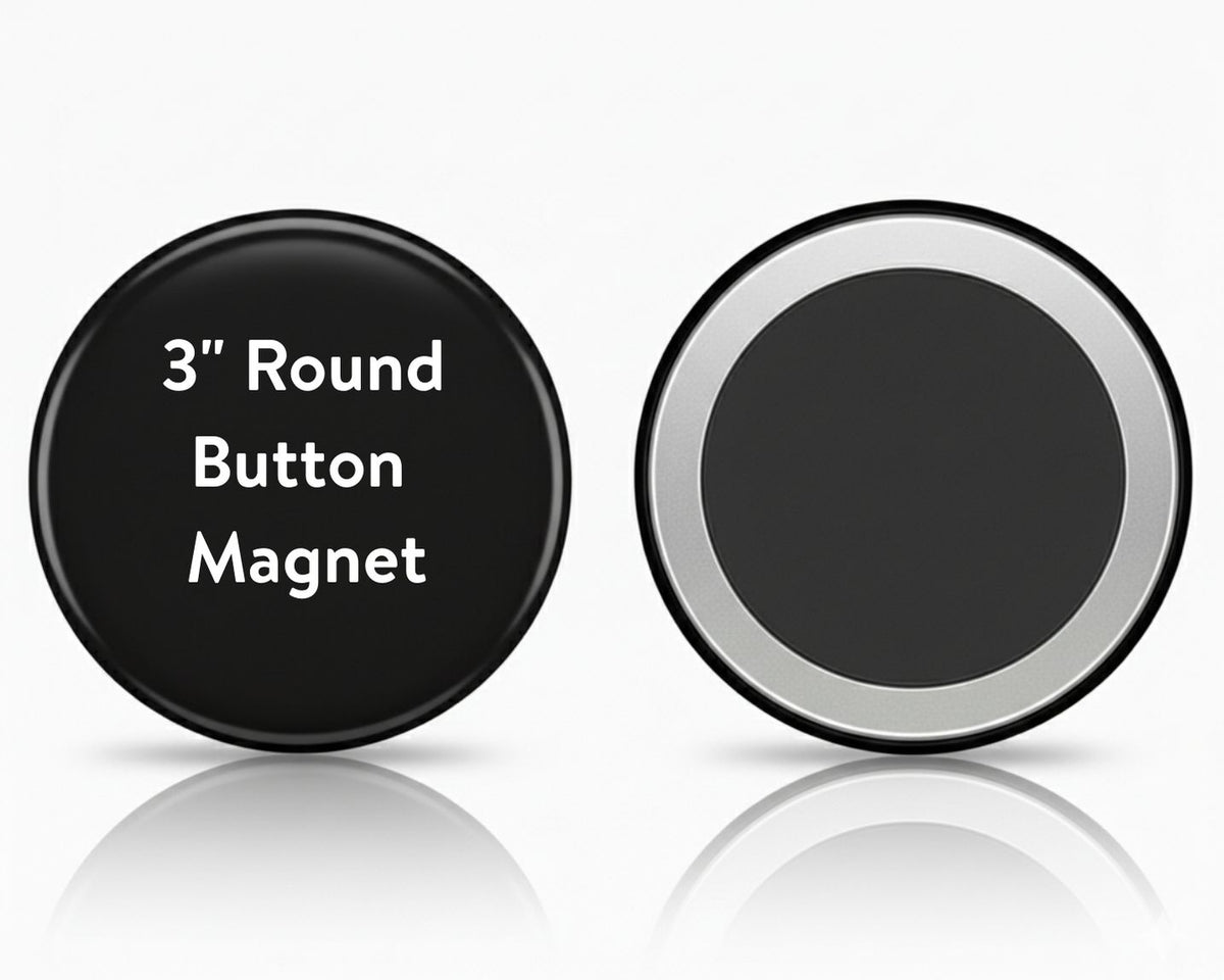 3″ Round Button Magnet